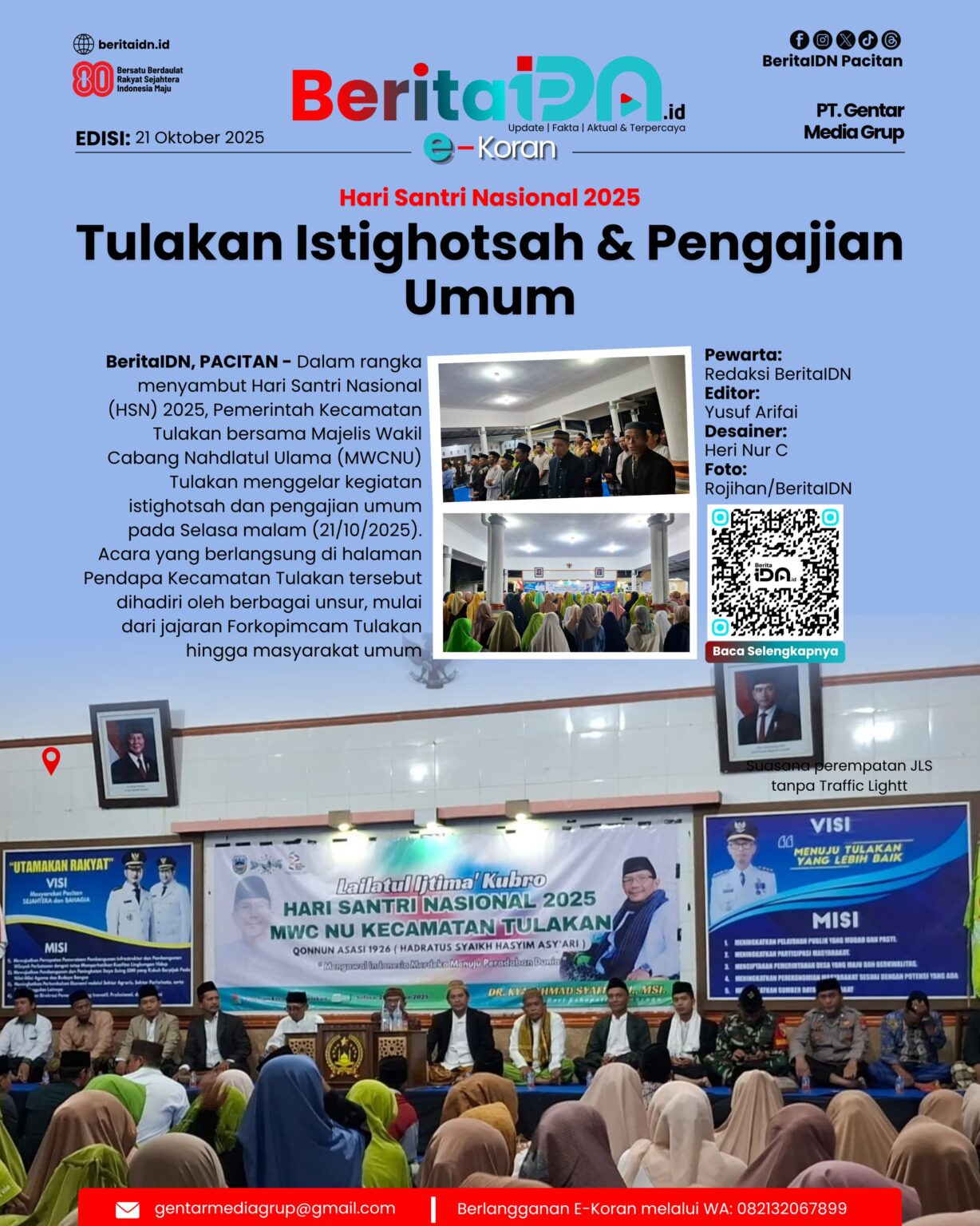 E-Koran Edisi 21 Oktober 2025, HSN 2025 Tulakan Istigotsah dan ...